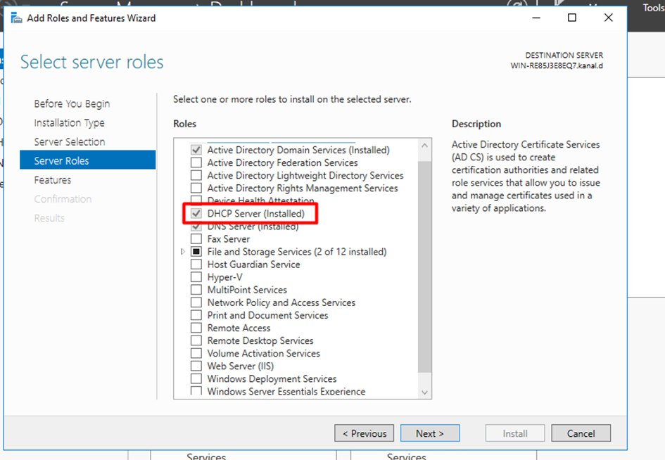 Active Directory Dhcp Server Configuration Networksel Dhcp Server Scope
