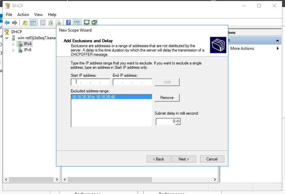 Active Directory Dhcp Server Configuration Networksel Dhcp Server Scope
